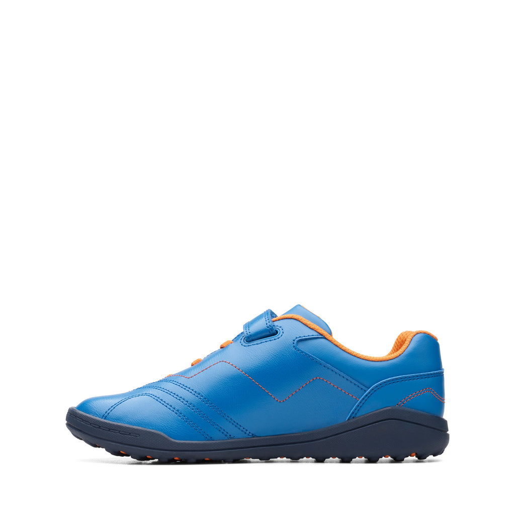 Clarks Award Fly O Trainer-Blue Combi G – Shoe Heaven